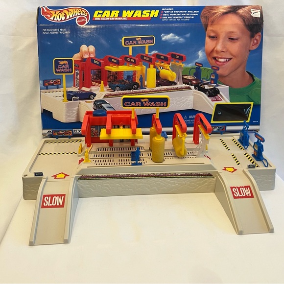 Hot Wheels | Toys | Vintage Working Hot Wheels Car Wash With Box 65694 ...